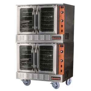 Duke E102-G Double Full Size Natural Gas Convection Oven - 40,000 BTU