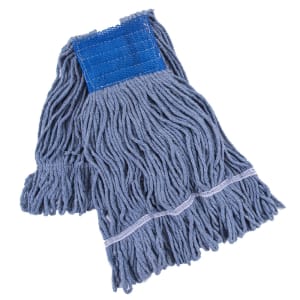 Winco MOP-24 Wet Mop Head w/ 24 oz Capacity & Blue Yarn, Looped End