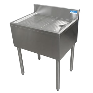 Krowne KR19-GS18 Under Bar Freestanding Drainboard - 6 1/2" Back Splash ...
