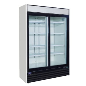 MoTak MGD-2DR-47-X 54" Two Section Glass Door Merchandiser, (2) Sliding ...