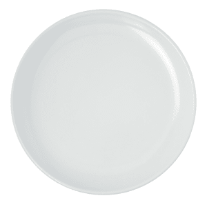 Carlisle 12" Round Melamine Pizza Plate, White (4380002)