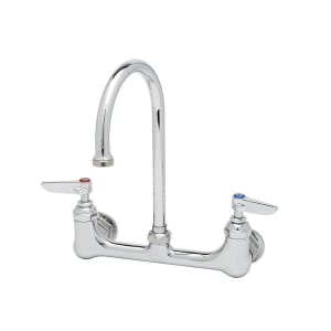 Krowne 14-801L Splash Mount Faucet - 6" Gooseneck Spout, 8" Centers