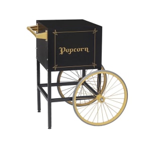 Gold Medal 2015ST Popcorn Cart w/ 2 Spoke Wheels, Stainless, 38" x 27"