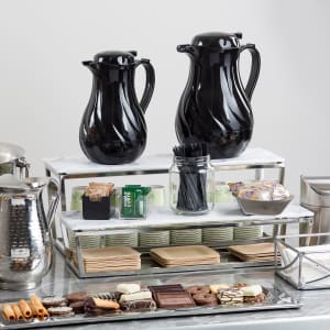 Tablecraft R2020 Remington Collection Tray, 20 in, Square, Stainless Steel