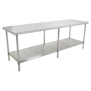 Eagle Group T3060SE-BS 60" 14 ga Work Table w/ Undershelf & 300 Series ...