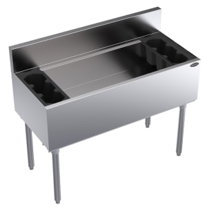 Perlick PTE68-A 68" Tobin Ellis Cocktail Station w/ 64 lb Ice Bin ...