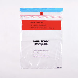 LK Packaging Lab-Seal® Specimen Bags w/ Tamper-Evident - 10" x 10 ...