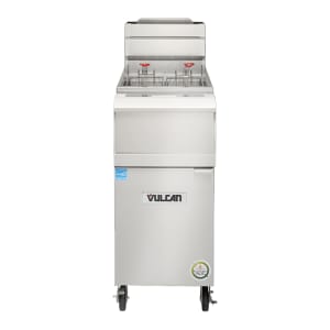 Vulcan LG400 Gas Fryer - (1) 50 lb Vat, Floor Model, Natural Gas
