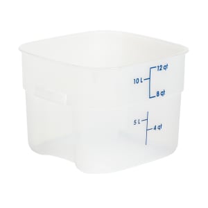 Cambro 4SFSPROCW135 4 qt FreshPro Square Food Storage Container - CamSquare®, Polycarbonate ...