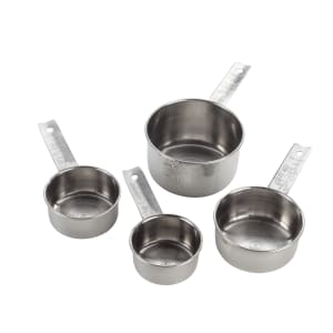 Tablecraft 725 4 Piece Measuring Cup Set, Stainless Steel