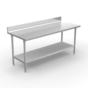 Eagle Group T3060EBW-2 60" 16 ga Work Table w/ Undershelves & 304 ...