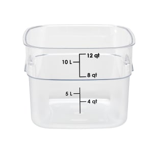 Cambro 2SFSPROCW135 2 qt FreshPro Square Food Storage Container - CamSquare®, Polycarbonate ...