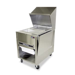 Giles BBT-O Breading & Batter Table w/ Dipping Basket & Sifter Drawer ...