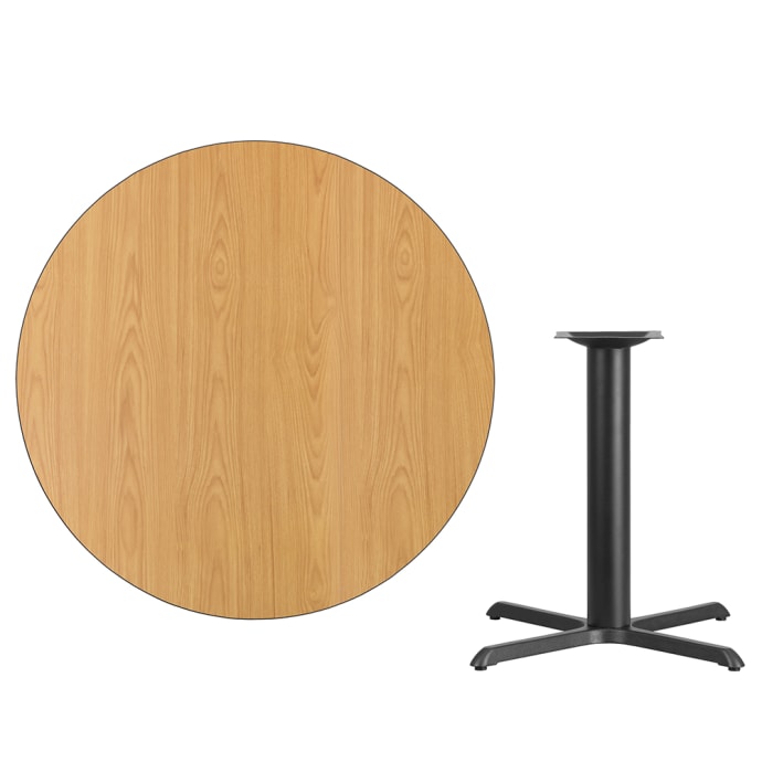 Flash Furniture XU-RD-42-NATTB-T3333-GG 42 Flash Furniture XU-RD-42-NATTB-T3333-GG 42
