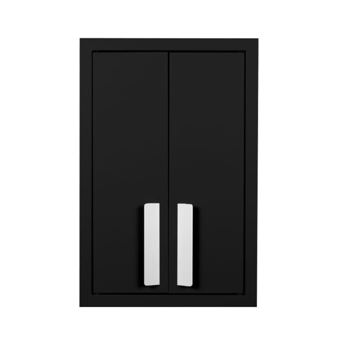Summit CAB12TALLBLK Wall Mounted Cabinet 12 W x 12 D x 18 H Metal Black