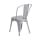 Flash Furniture CH-31230-SIL-GG Stacking Side Chair - Steel, Silver