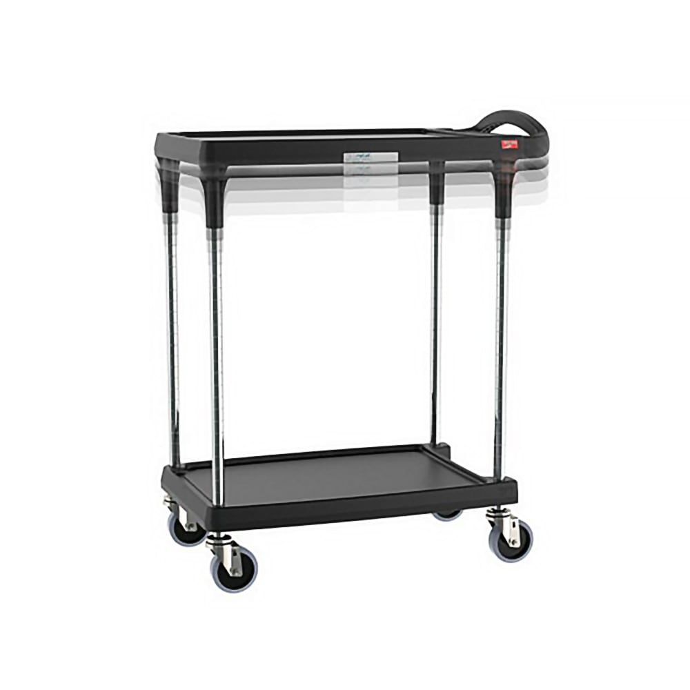 Metro MY1627-24BL-PL 2 Level Polymer Utility Cart w/ 300 lb Capacity ...