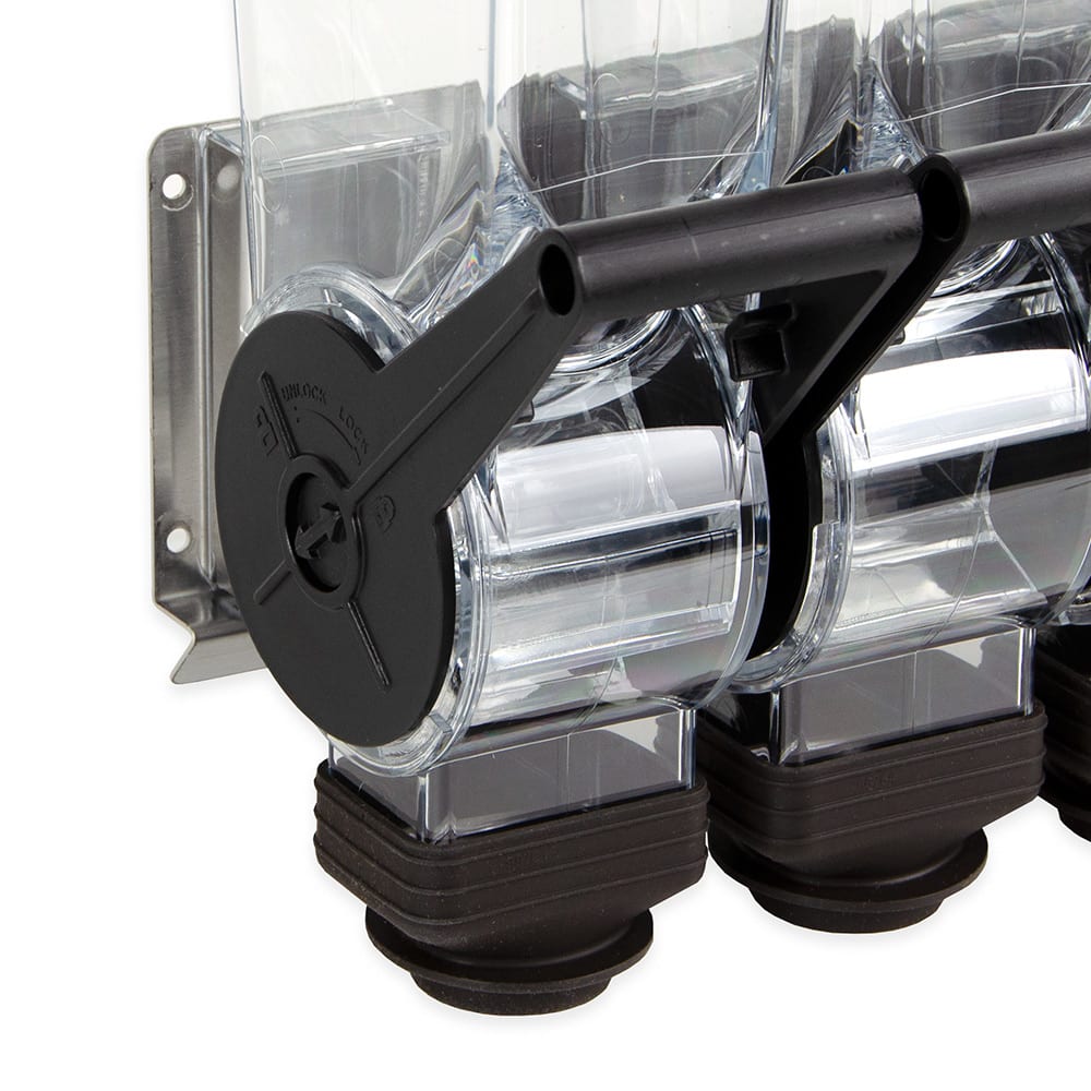 Server 88780 Wall-Mount Topping Dispenser, (4) 2 liter Hoppers