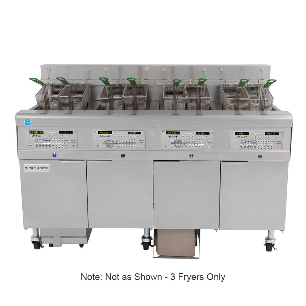 Frymaster 3FQE30U Electric Fryer - (3) 30 lb Vats, Floor Model, 208v/3ph