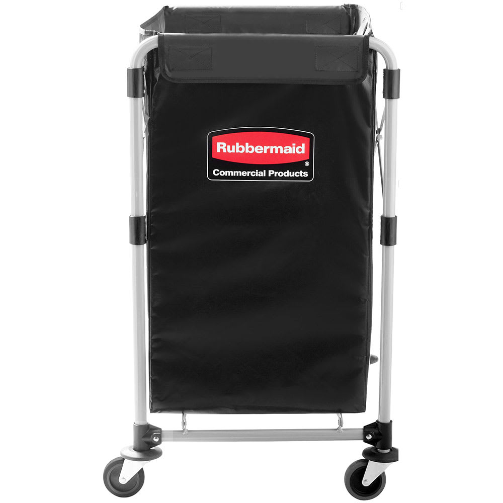 Rubbermaid 1881749 Laundry Cart w/ Collapsible Basket, 24 1/5" L x 20 3 ...