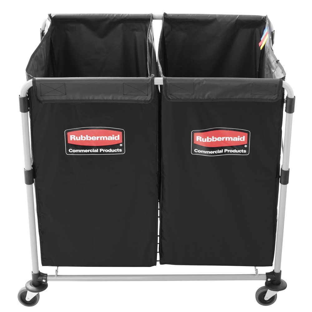 Rubbermaid 1881781 Laundry Cart w/ Collapsible Basket, 35 7/10" L x 24 ...