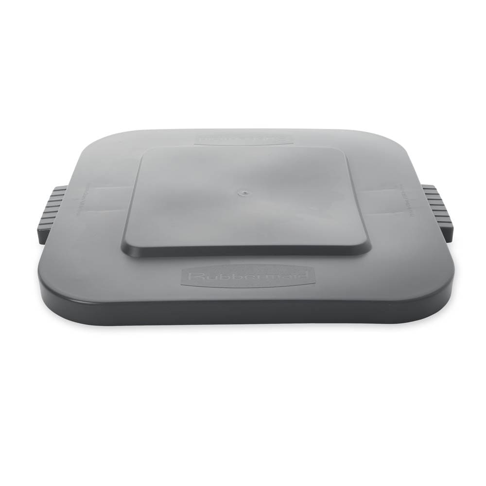 Rubbermaid FG352700GRAY Square Flat Trash Can Lid - Plastic, Gray