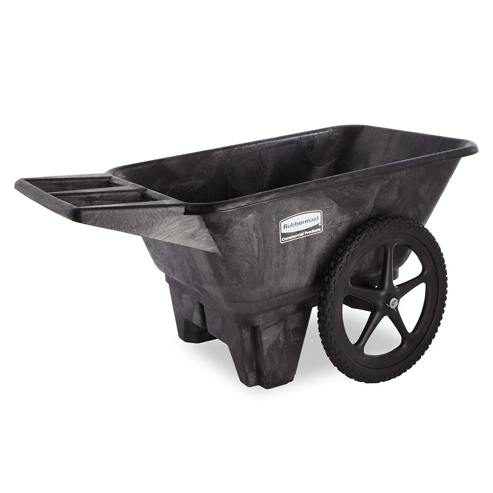 Rubbermaid FG564200BLA Trash Cart w/ 300 lb Capacity, Black