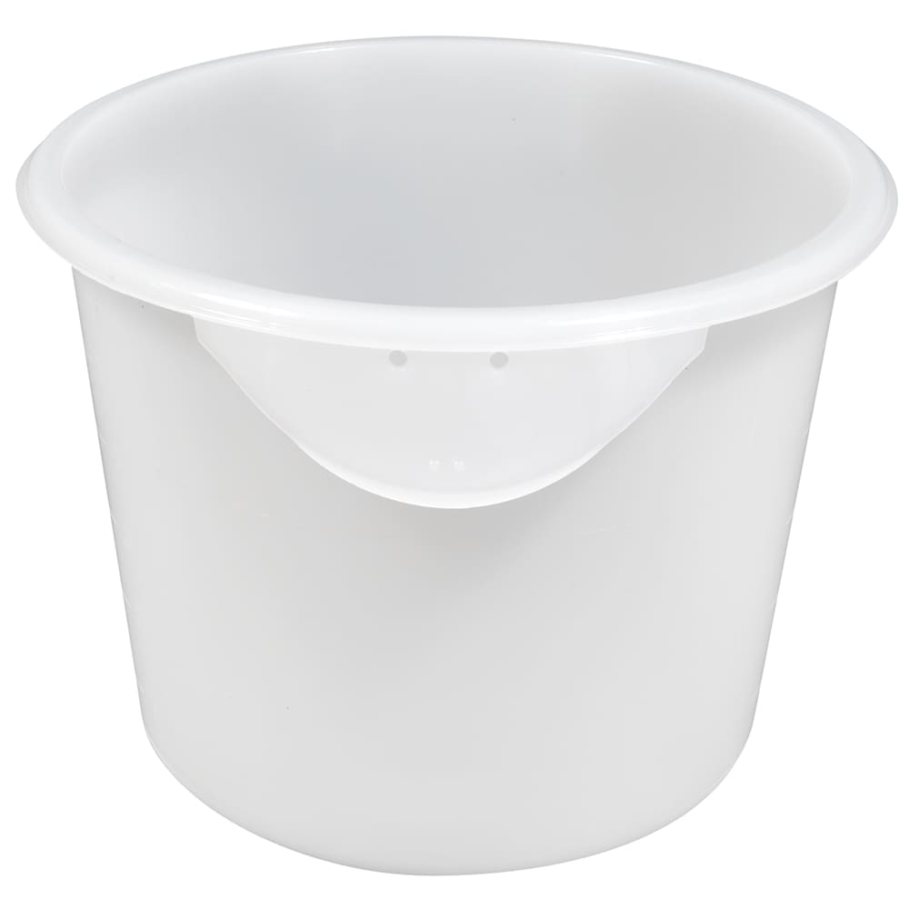 Rubbermaid FG572300WHT 6 qt Round Storage Container - White Poly