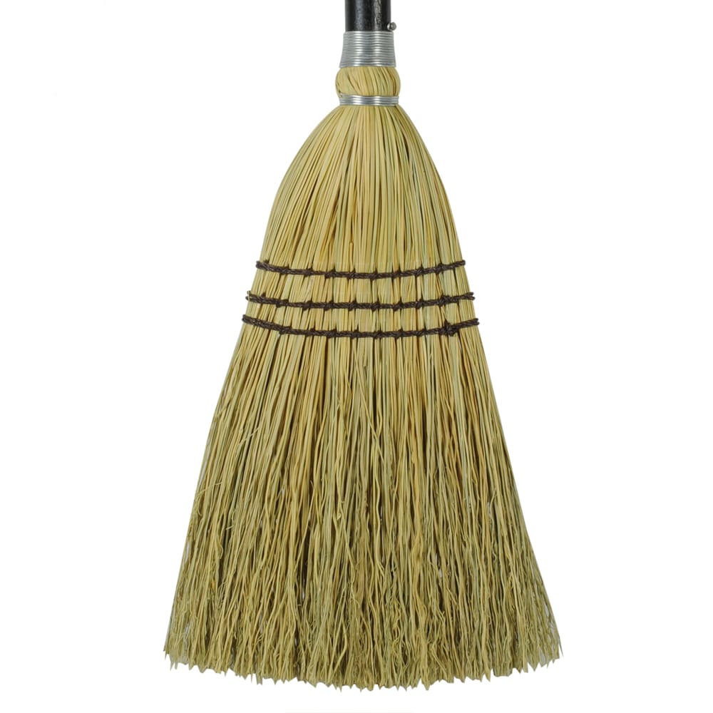 Rubbermaid FG637300BRN 38"L Lobby Broom w/ Straight Corn Bristles ...