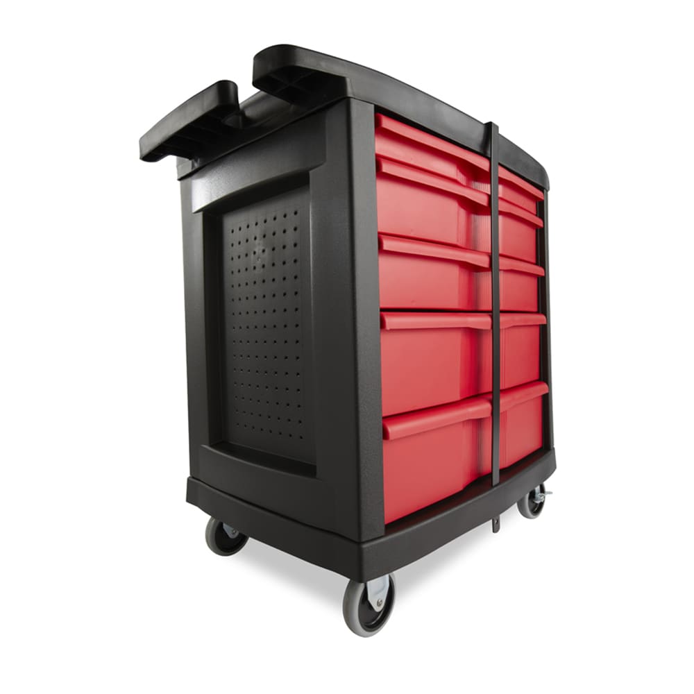 Rubbermaid FG773488BLA Maintenance Cart w/ 250 lb Capacity, Black