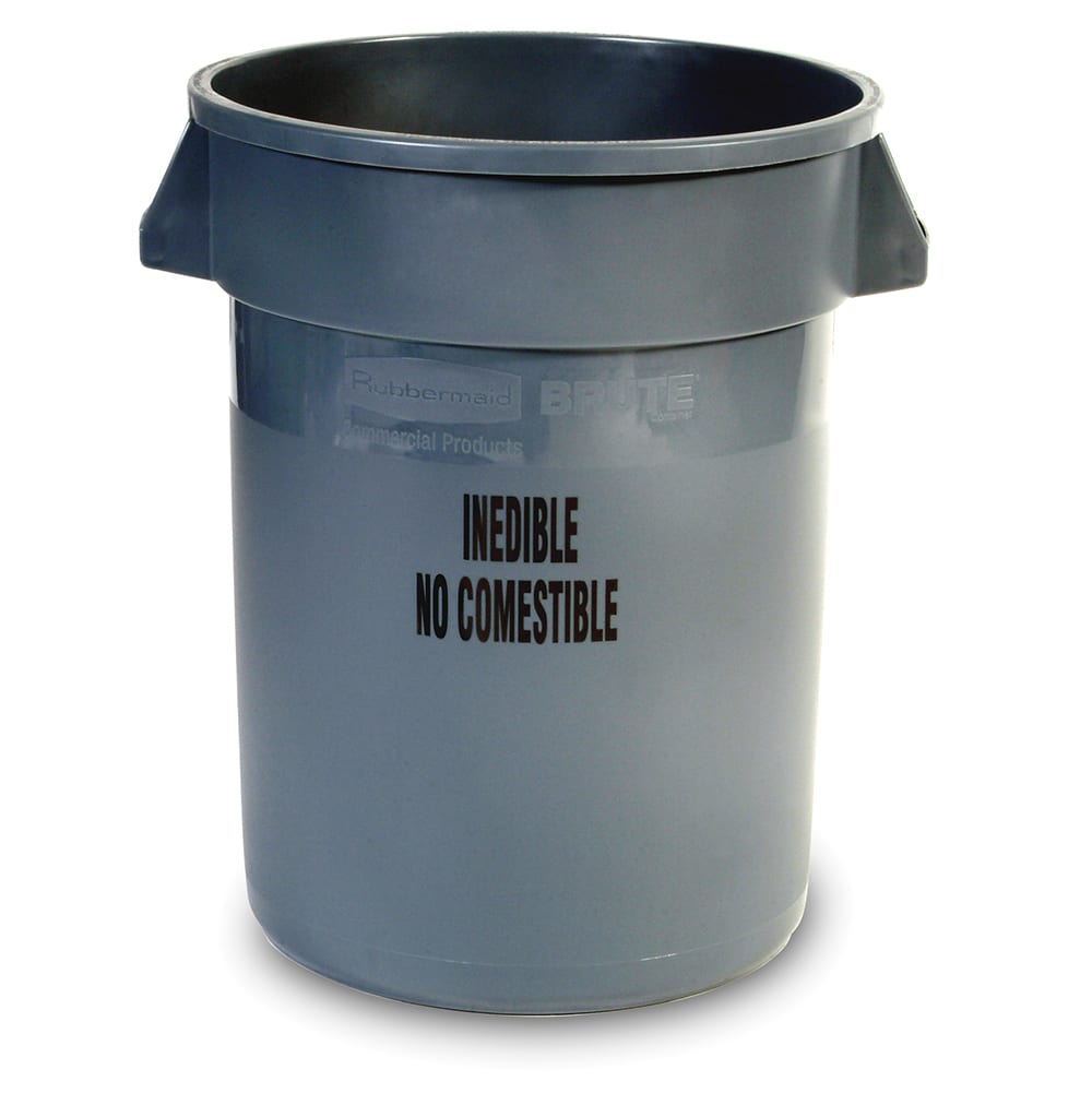 Rubbermaid FG263256GRAY 32 gal Food Processing Container - Inedible ...