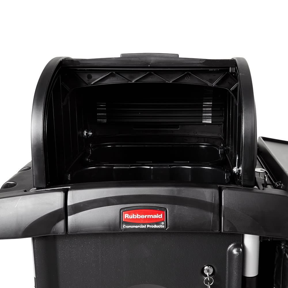 Rubbermaid FG9T8600 BLA Locking Security Hood for 9T86, Black
