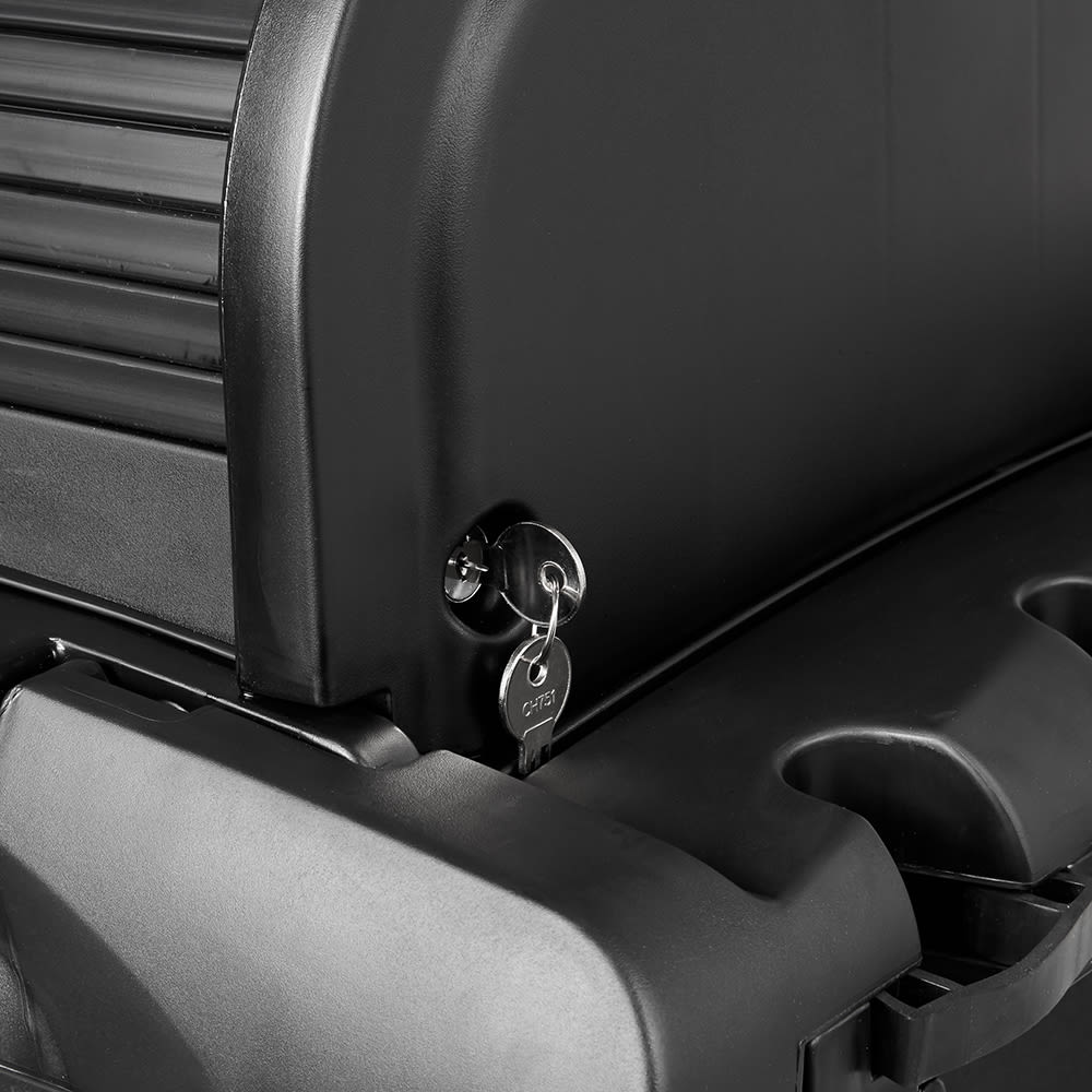 Rubbermaid FG9T8600 BLA Locking Security Hood for 9T86, Black