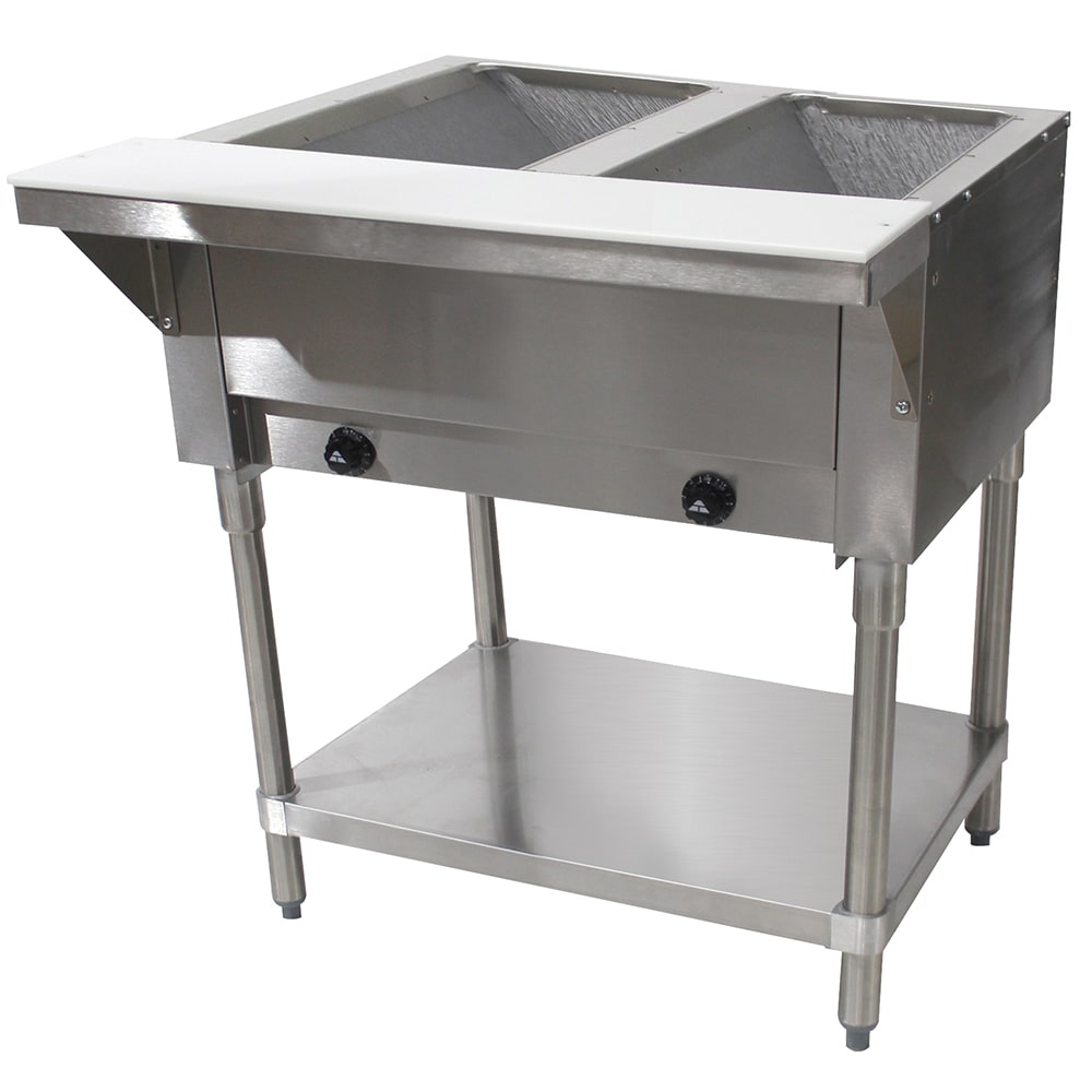 Advance Tabco HF-2G-LP 31 13/16" Hot Food Table w/ (2) Wells & Cutting ...