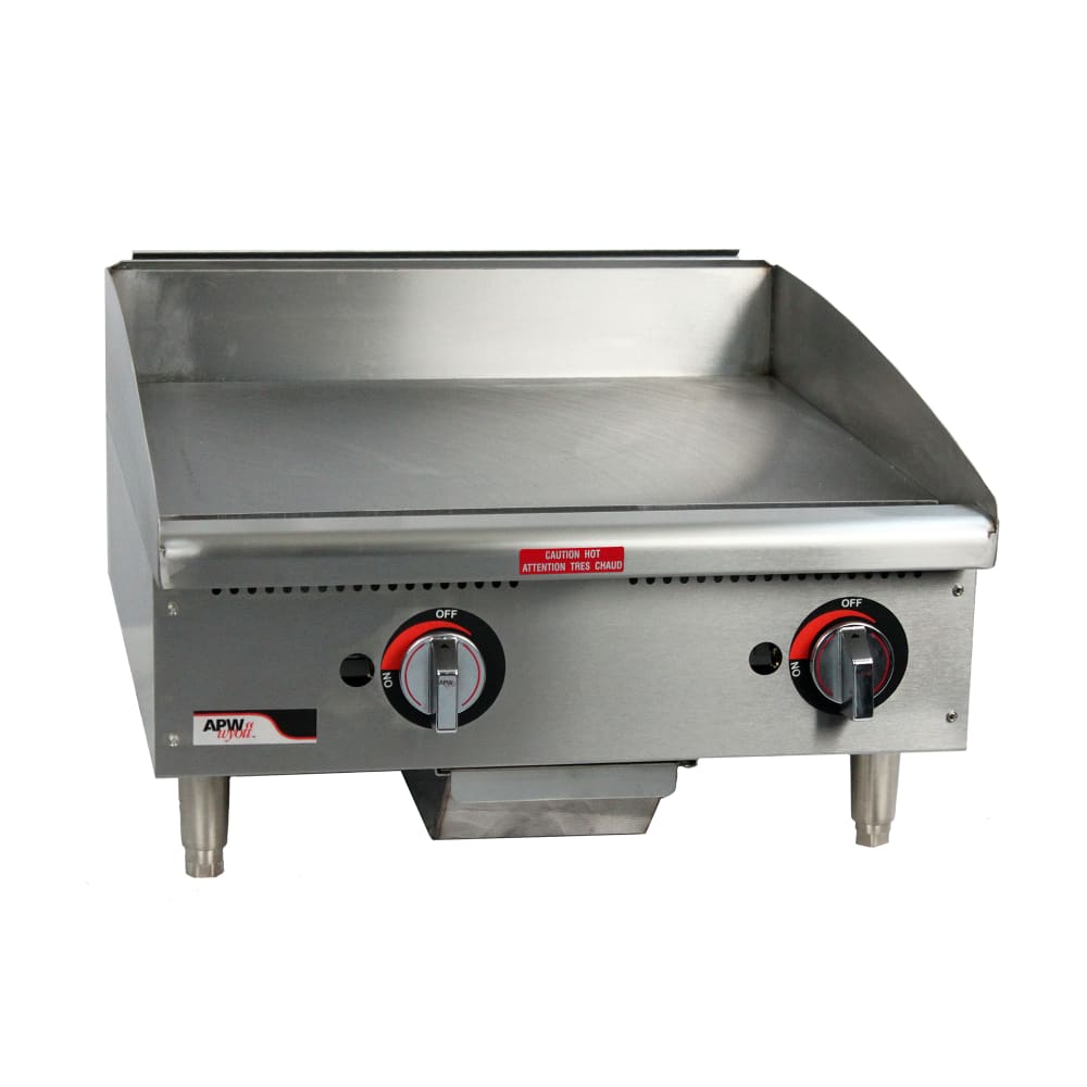 APW GGM-36S 36" Gas Griddle w/ Manual Controls - 1" Steel Plate, Liquid ...