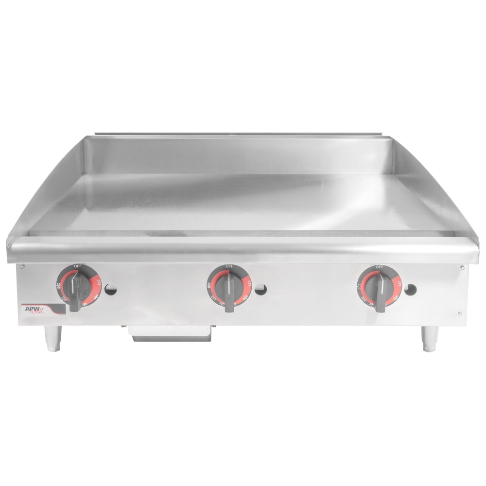 APW GGT-36S 36" Gas Griddle w/ Thermostatic Controls - 1" Steel Plate ...