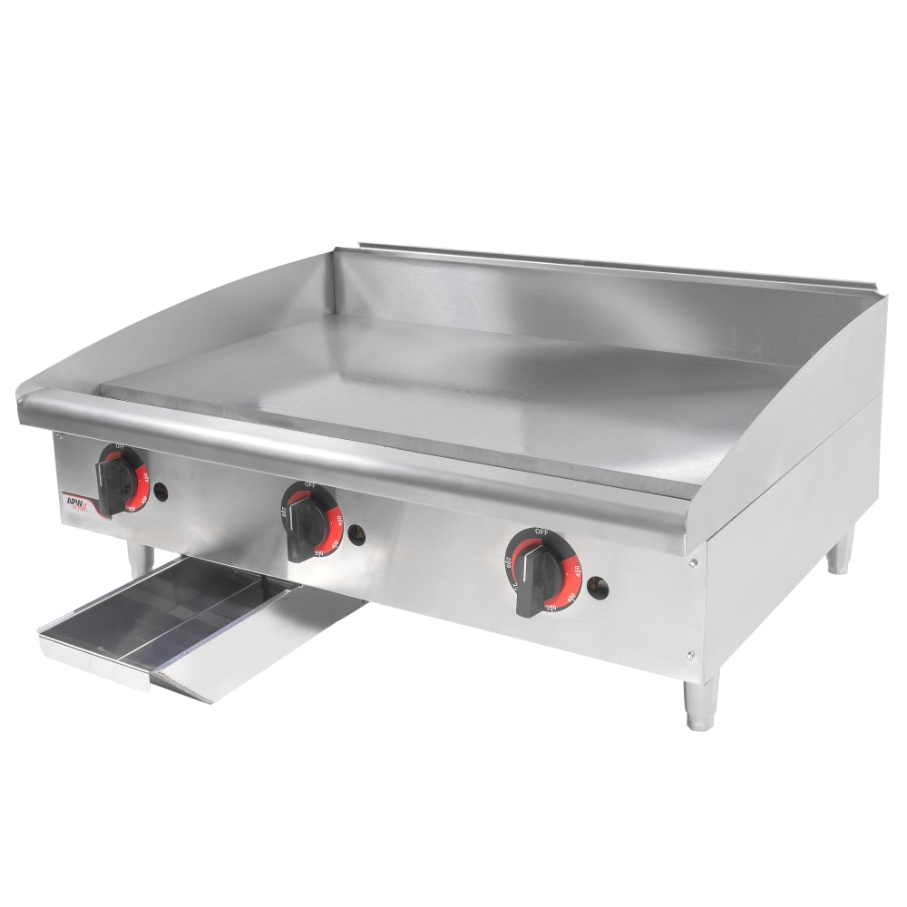 APW GGT-36S 36" Gas Griddle w/ Thermostatic Controls - 1" Steel Plate ...