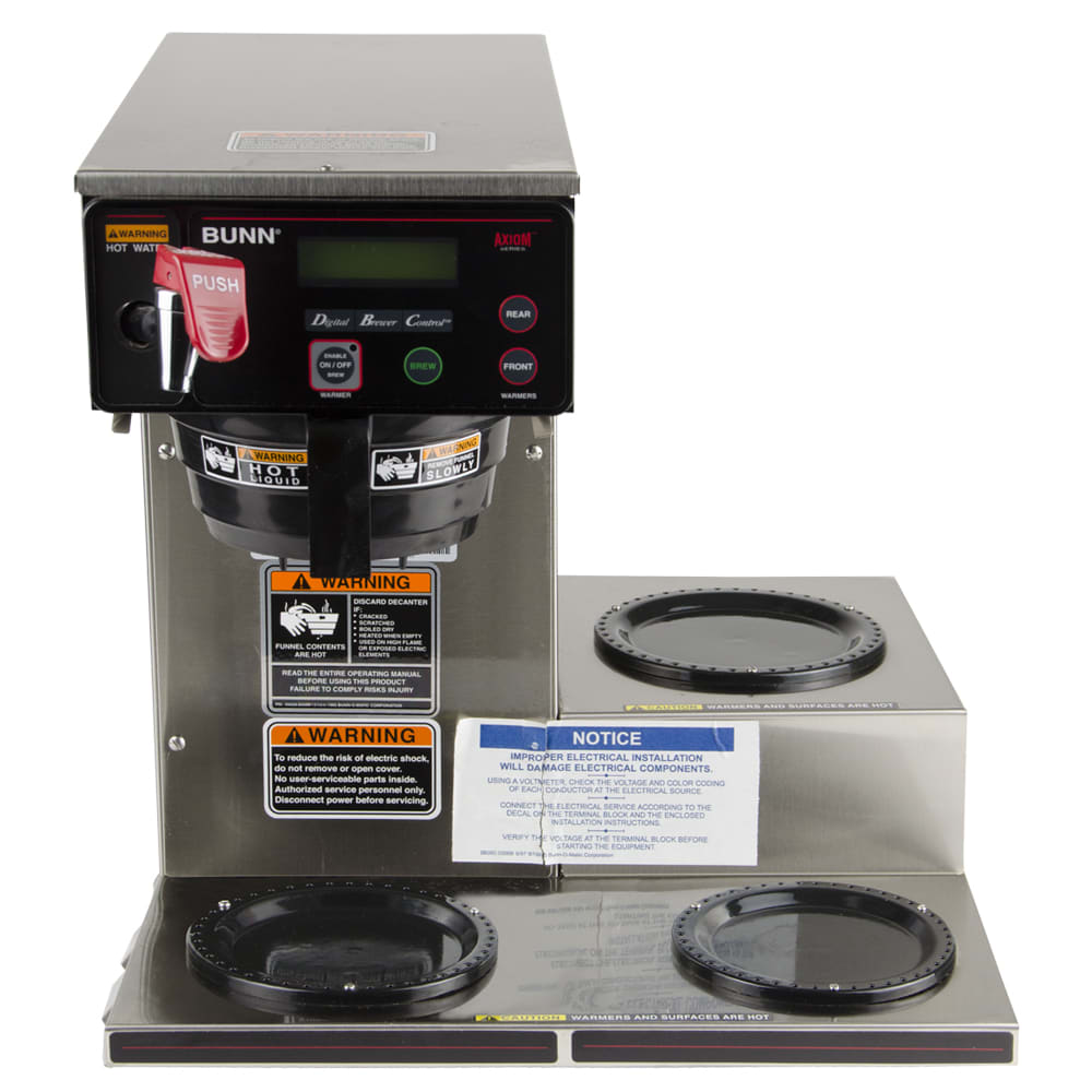 Bunn AXIOM-DV-3 AXIOM® Medium Volume Decanter Coffee Maker - Automatic ...