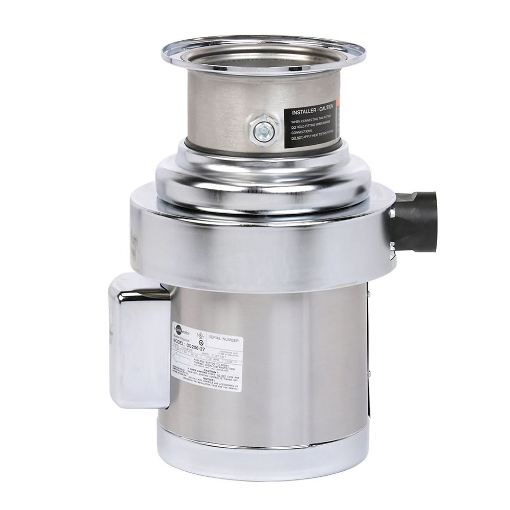 InSinkErator SS-200 Disposer, Basic Unit Only, Stainless, 2 HP, 115v
