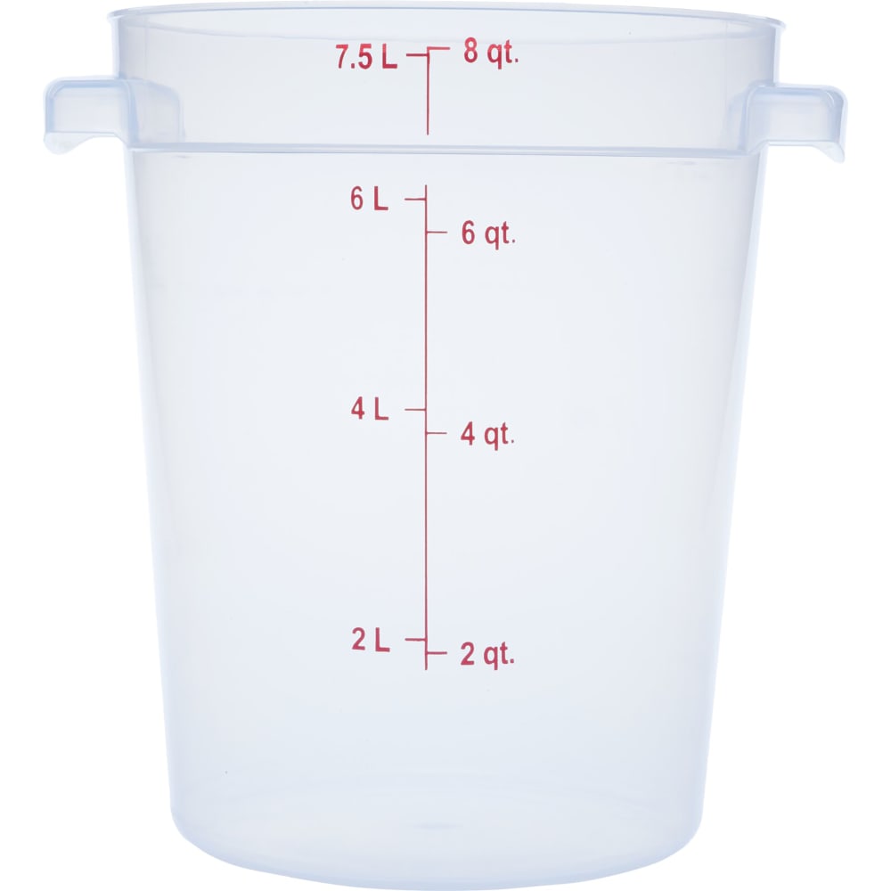 Carlisle 1096630 8 qt Round Storage Container - Clear
