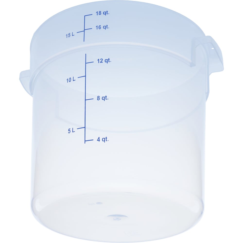 Carlisle 1096830 18 qt Round Storage Container - Clear