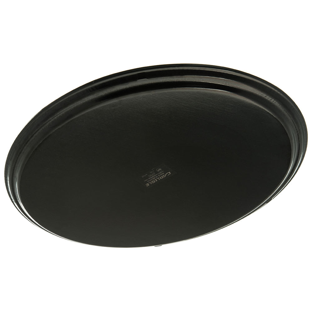 Carlisle 2700GR2004 Oval Serving Tray - 27 1/16x22 5/16", Fiberglass, Black