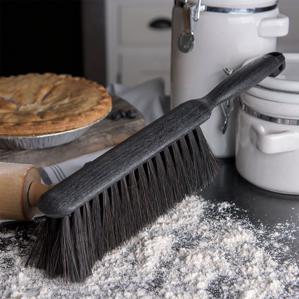 Carlisle 3622503 8" Counter/Bench Brush - Horsehair/Plastic, Gray/Black