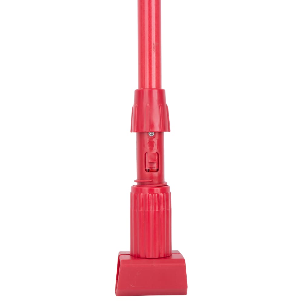 Carlisle 369475EC05 60" Mop Handle - Jaw Style, Fiberglass, Red