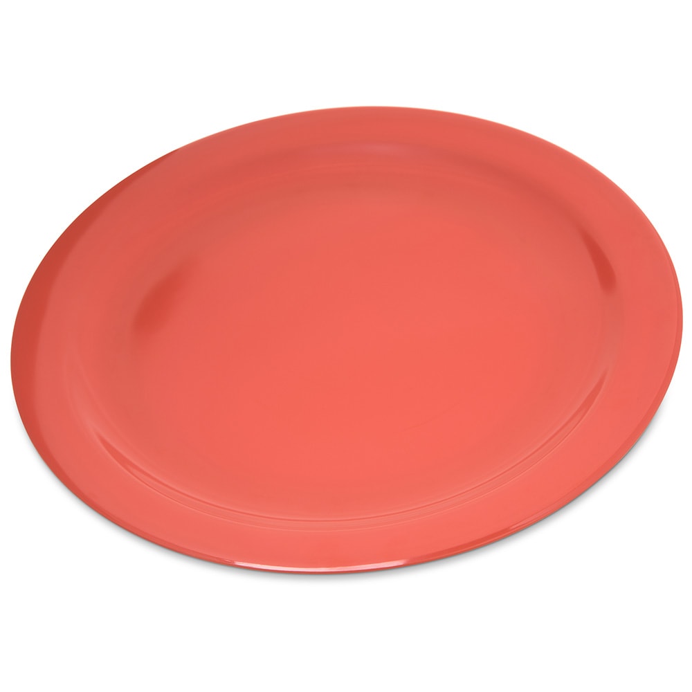 Carlisle 4350052 10 1/4" Melamine Dinner Plate, Sunset Orange
