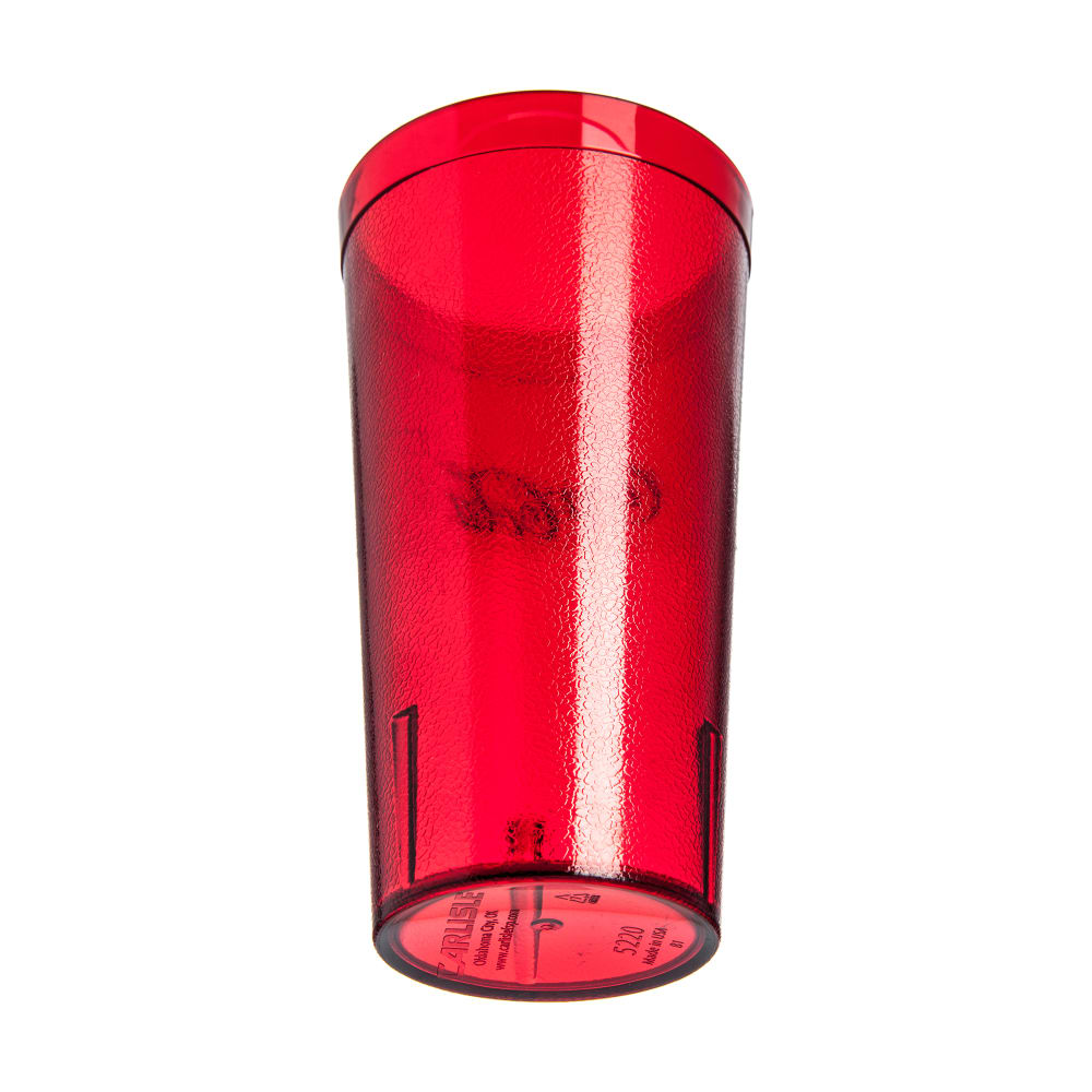 Carlisle 52203550 20 oz Ruby Textured Coca Cola® Tumbler
