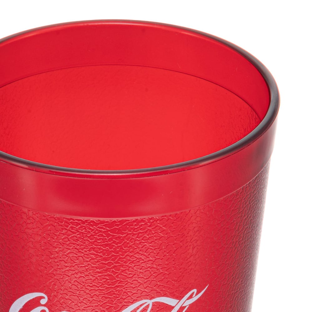 Carlisle 52203550 20 oz Ruby Textured Coca Cola® Tumbler
