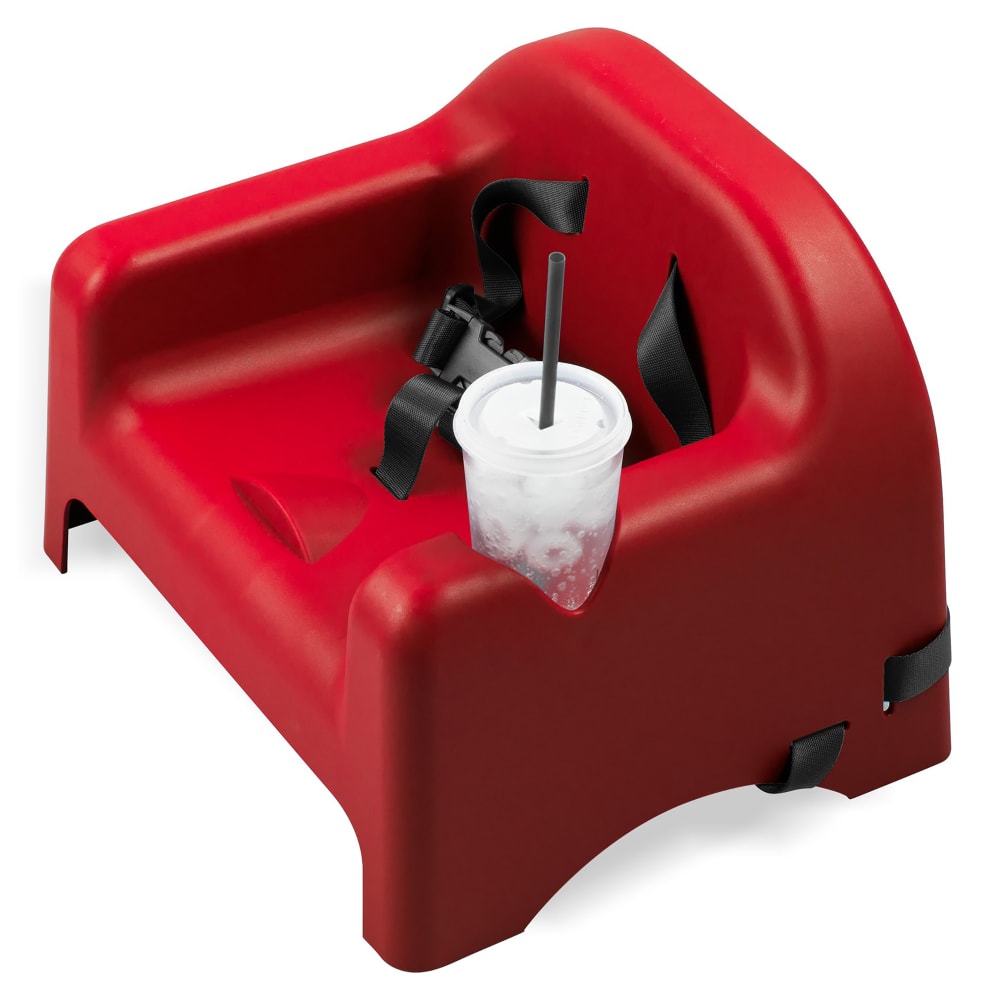 Carlisle 911405 Dual Height Booster Seat w/ Safety Strap & Cup Holder ...