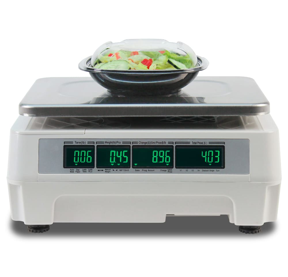 Detecto DL1060 60 lb Digital Price Computing Scale w/ Label Printer, 120v