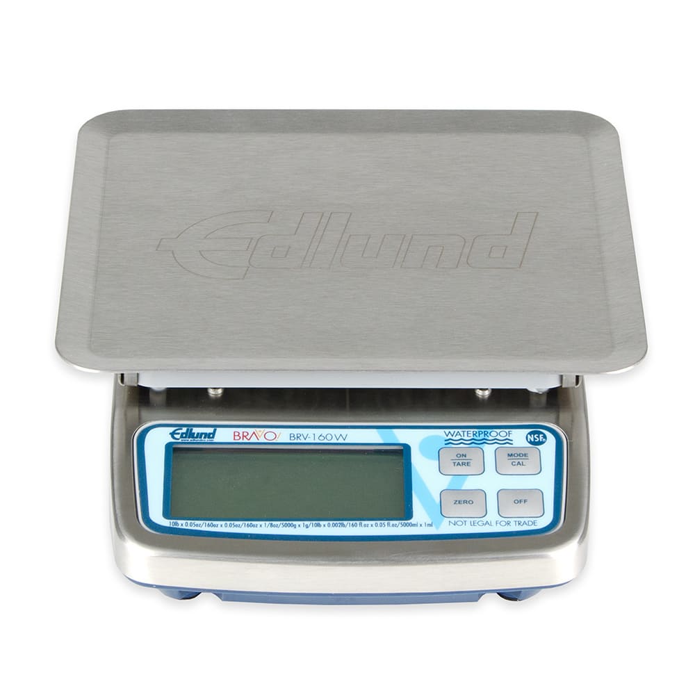 Edlund BRV-160W 10 lb Waterproof Digital Portion Control Scale - 5 5/8 ...